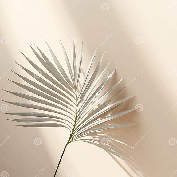 Minimalist Shoot of a Leaf in a Studio Setting with Carefully ...