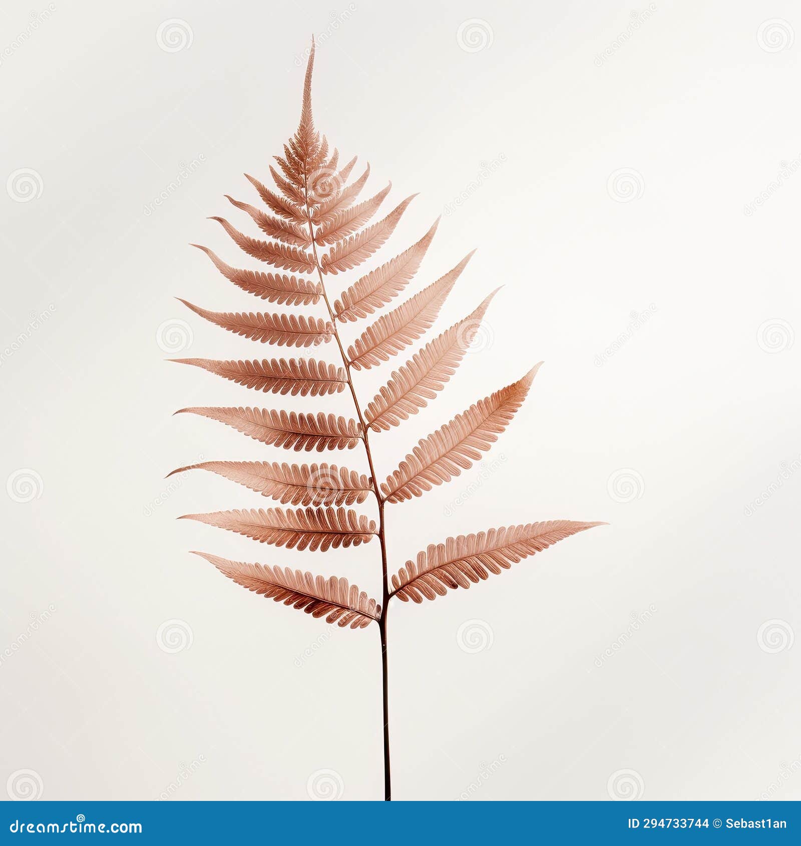 Minimalist Shoot Of A Leaf In A Studio Setting With Carefully ...