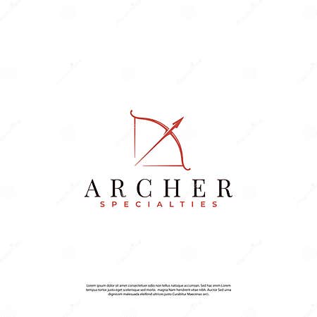 Minimalist Simple Archer Logo Stock Vector - Illustration of wild, logo ...