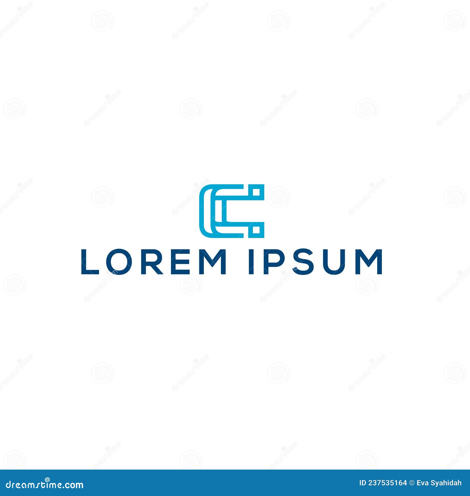 Minimalist Simple Design LOREM IPSUM Logo Design Stock Vector ...