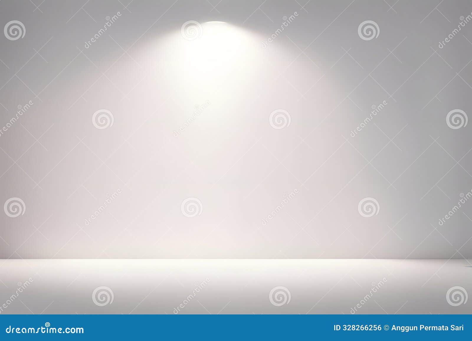 Minimalist Solid White Background with Soft Warm Spotlight and Gentle ...