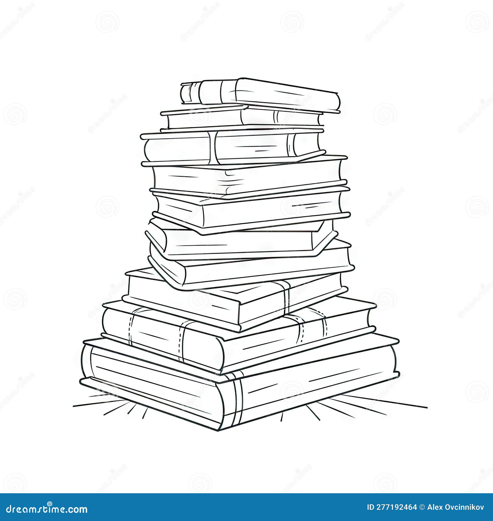 Minimalist Stack of Books on White Background for Web Design. Stock ...