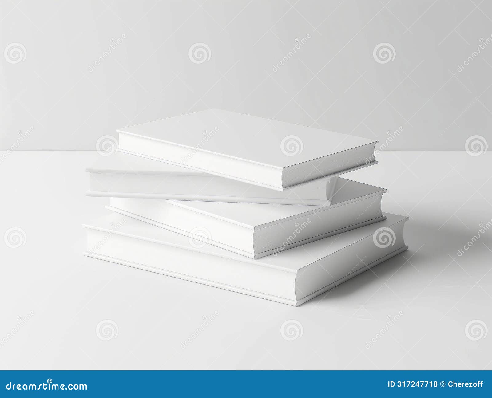 Minimalist Stack of White Books Stock Photo - Image of study, object ...