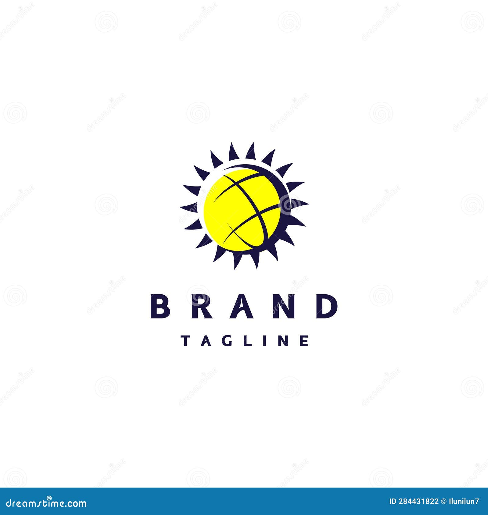 Minimalist Sun Symbol Logo Design Stock Vector - Illustration of life ...