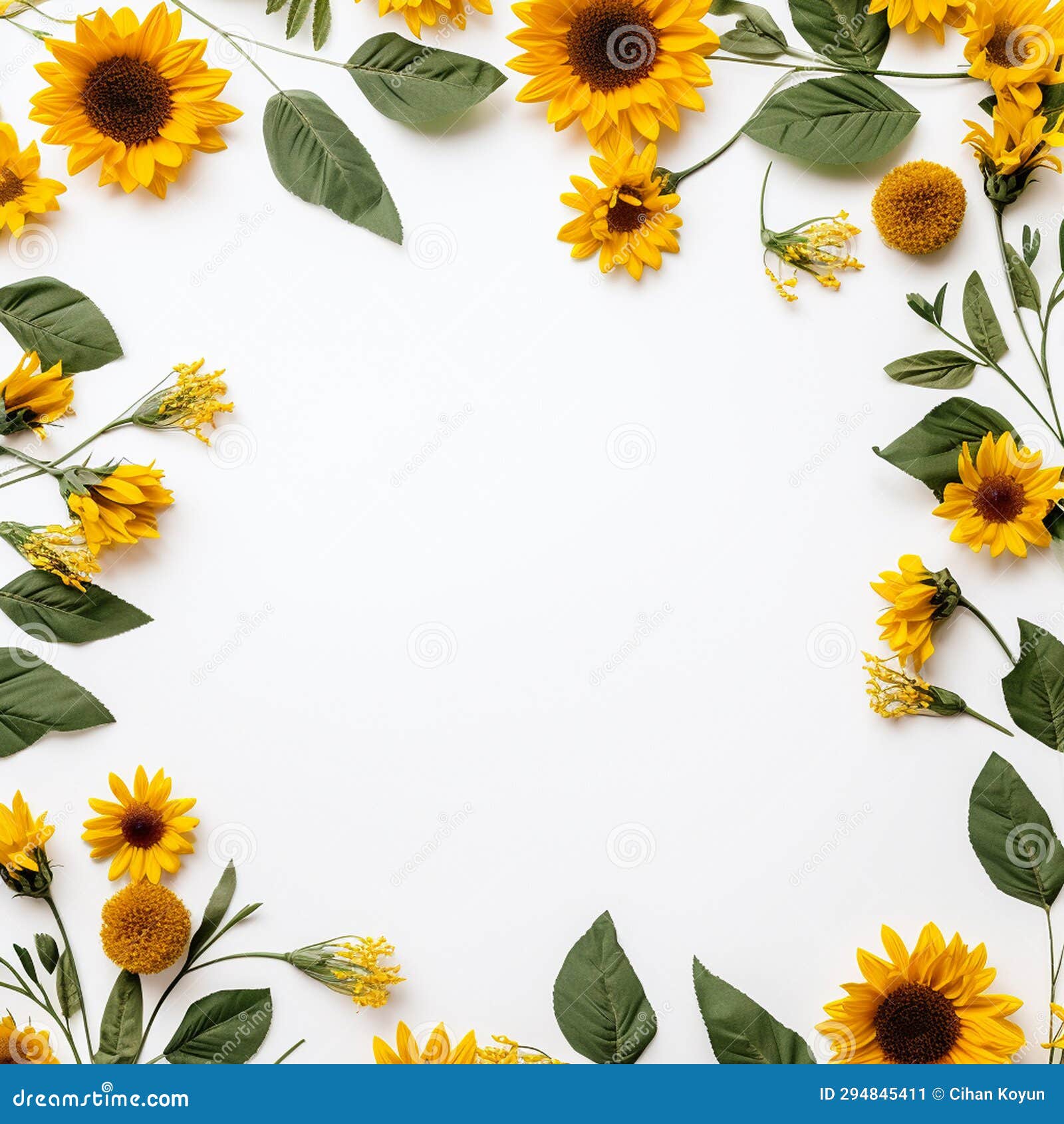 Minimalist Sunflower Art Simple Elegance Stock Illustration ...