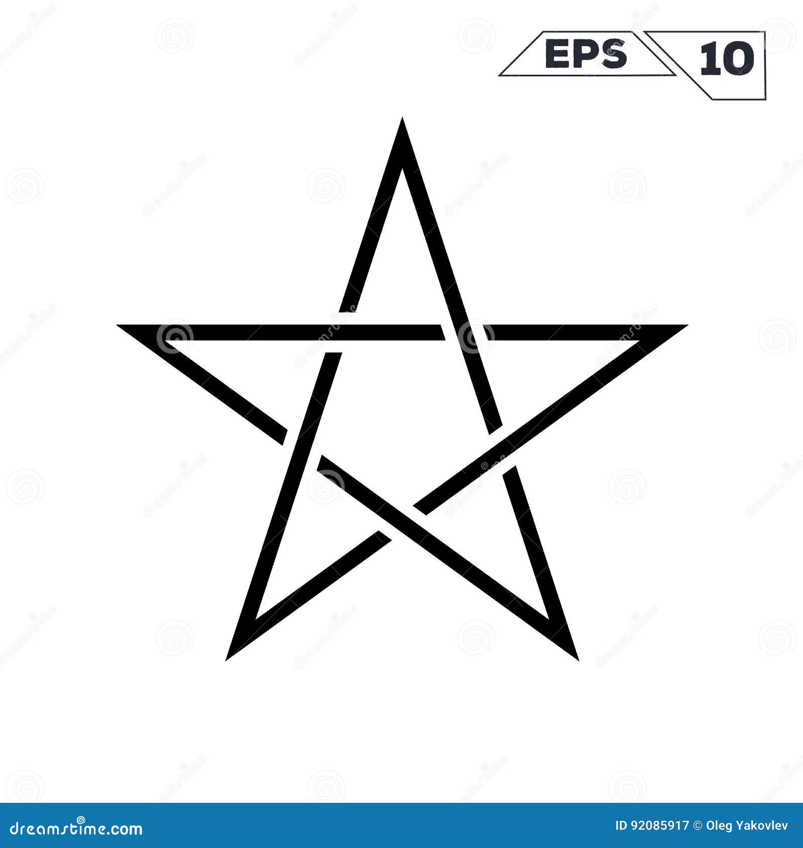 Minimalist Symbol of the Star Stock Vector - Illustration of style ...
