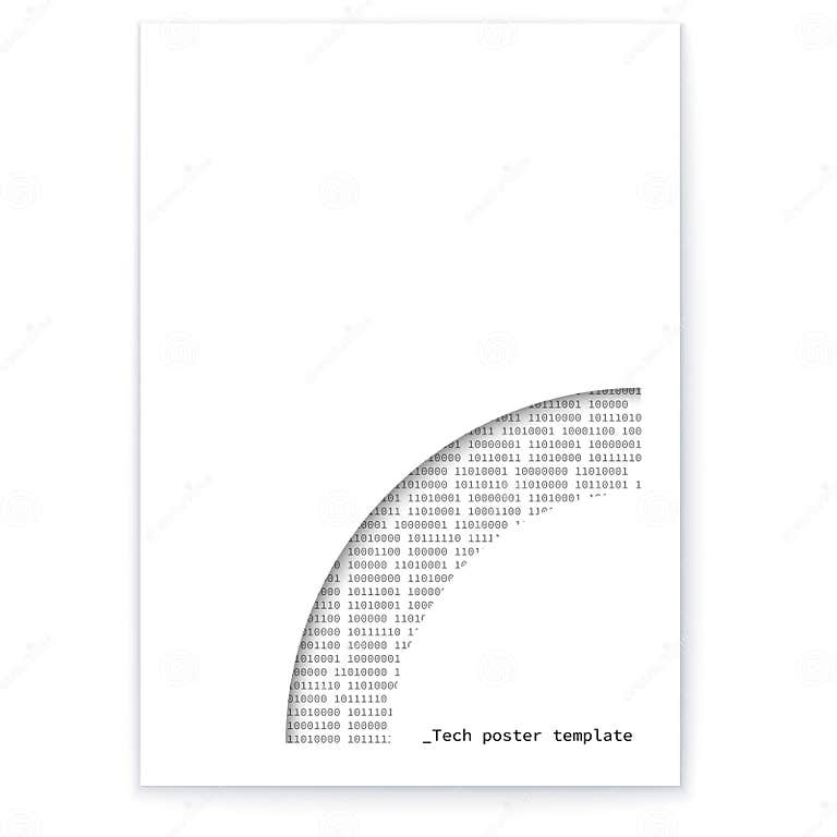 Minimalist Tech Poster. Abstract Cybersecurity Art. Carving Style Stock ...