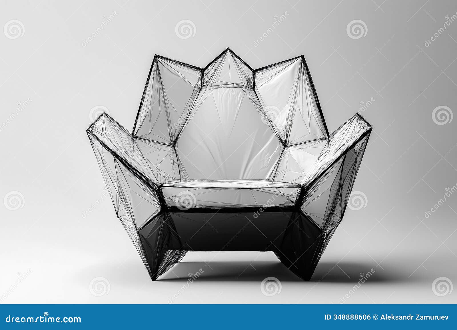 The Minimalist Throne Features Sharp Angles and Contrasting Tones ...