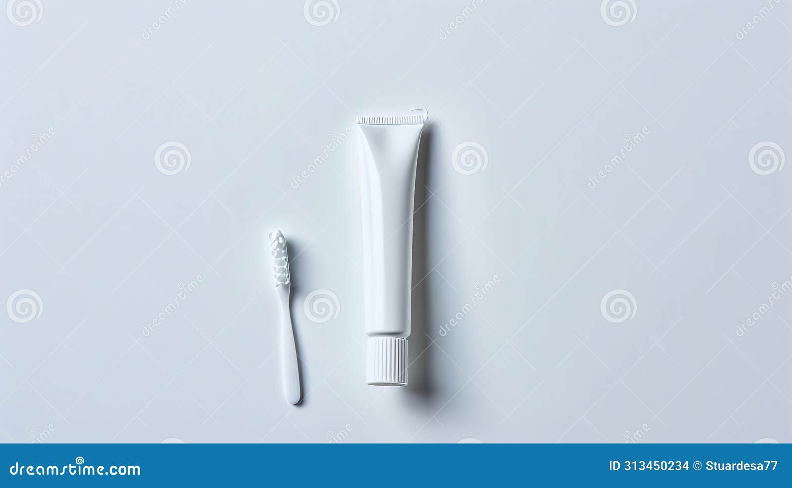 Minimalist Toothbrush and Toothpaste Stock Photo - Image of clean ...