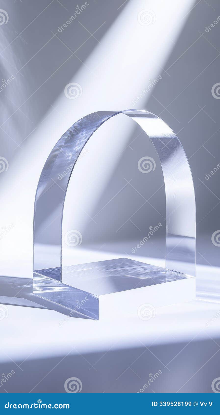 A Minimalist Transparent Arch Structure Stock Image - Image of arch ...