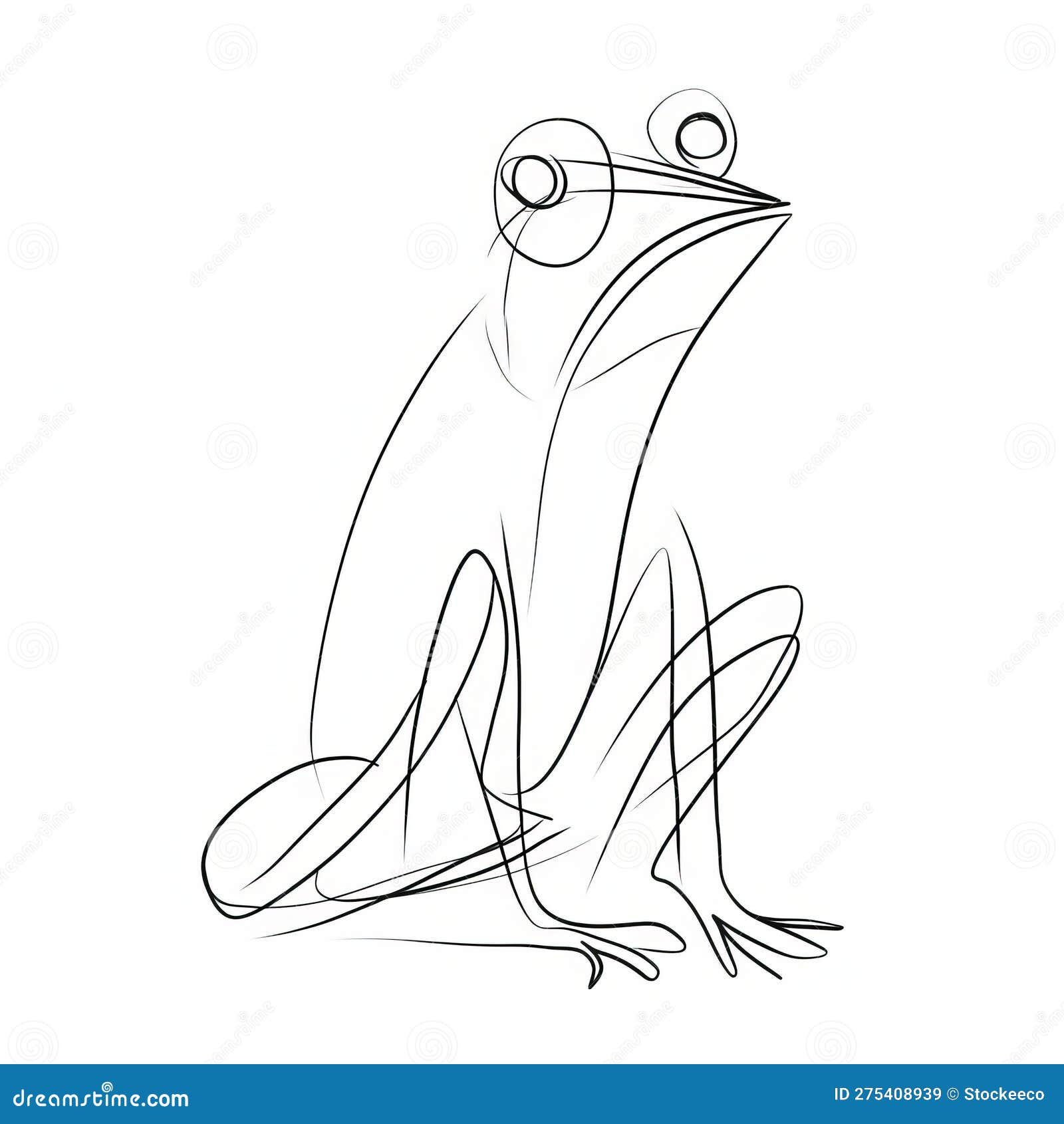 Minimalist Tree Frog Illustration Stock Illustration - Illustration of ...