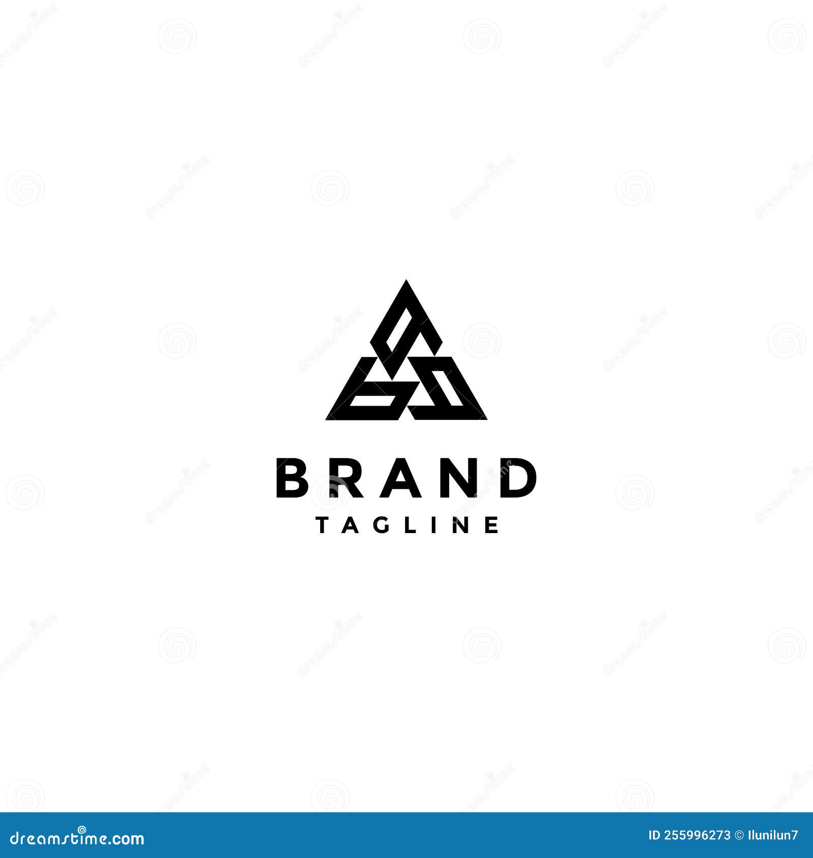 Minimalist Triple Eight Symbol Logo Design Cartoon Vector ...