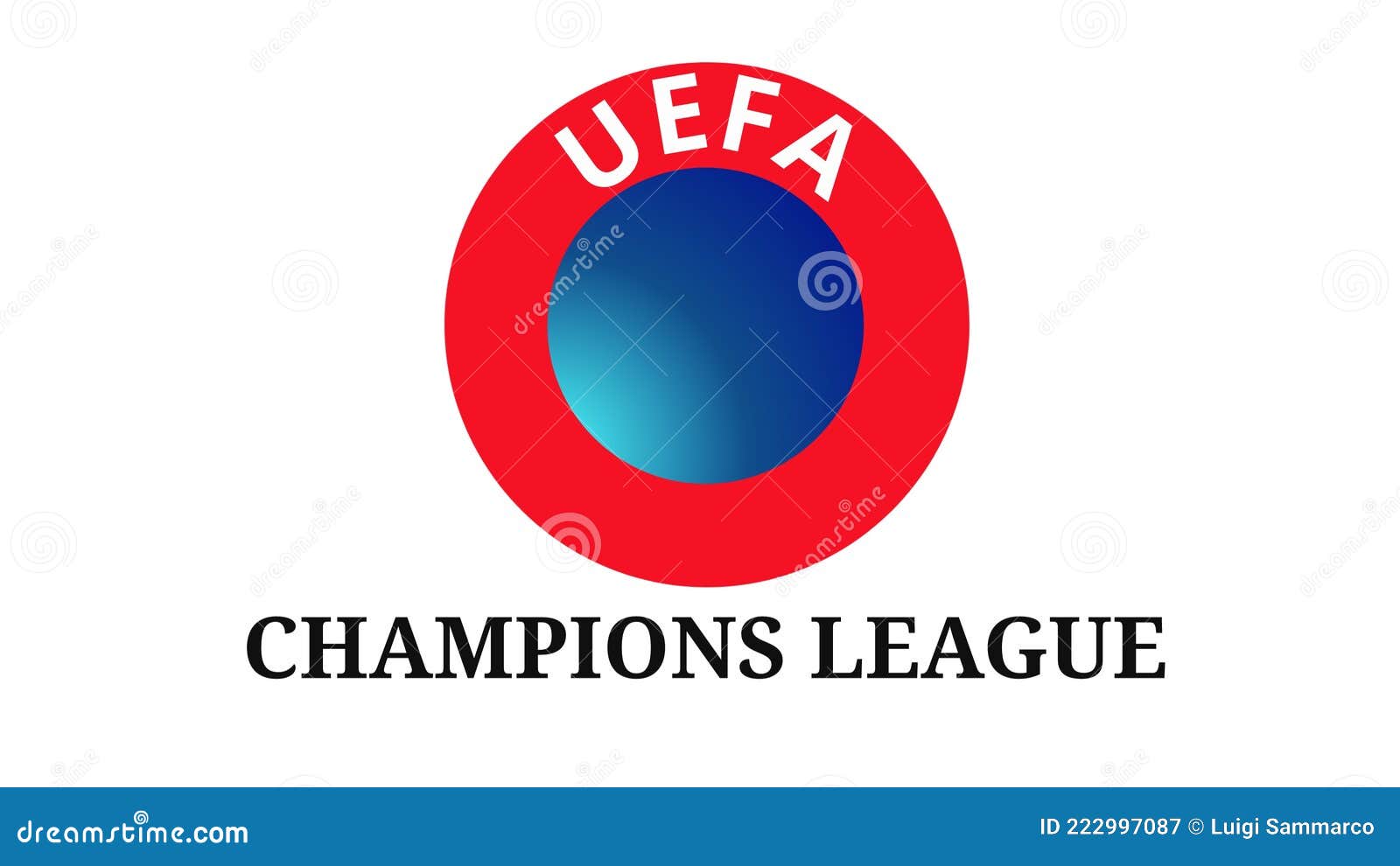 Uefa Champions League On Glossy Office Wall Realistic Texture Editorial ...