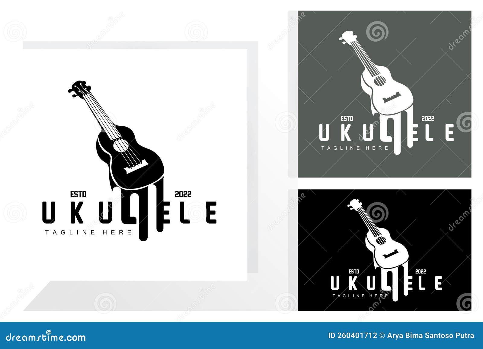 Minimalist Ukulele Music Logo Design, Ukulele Guitar Vector. Ukelele ...