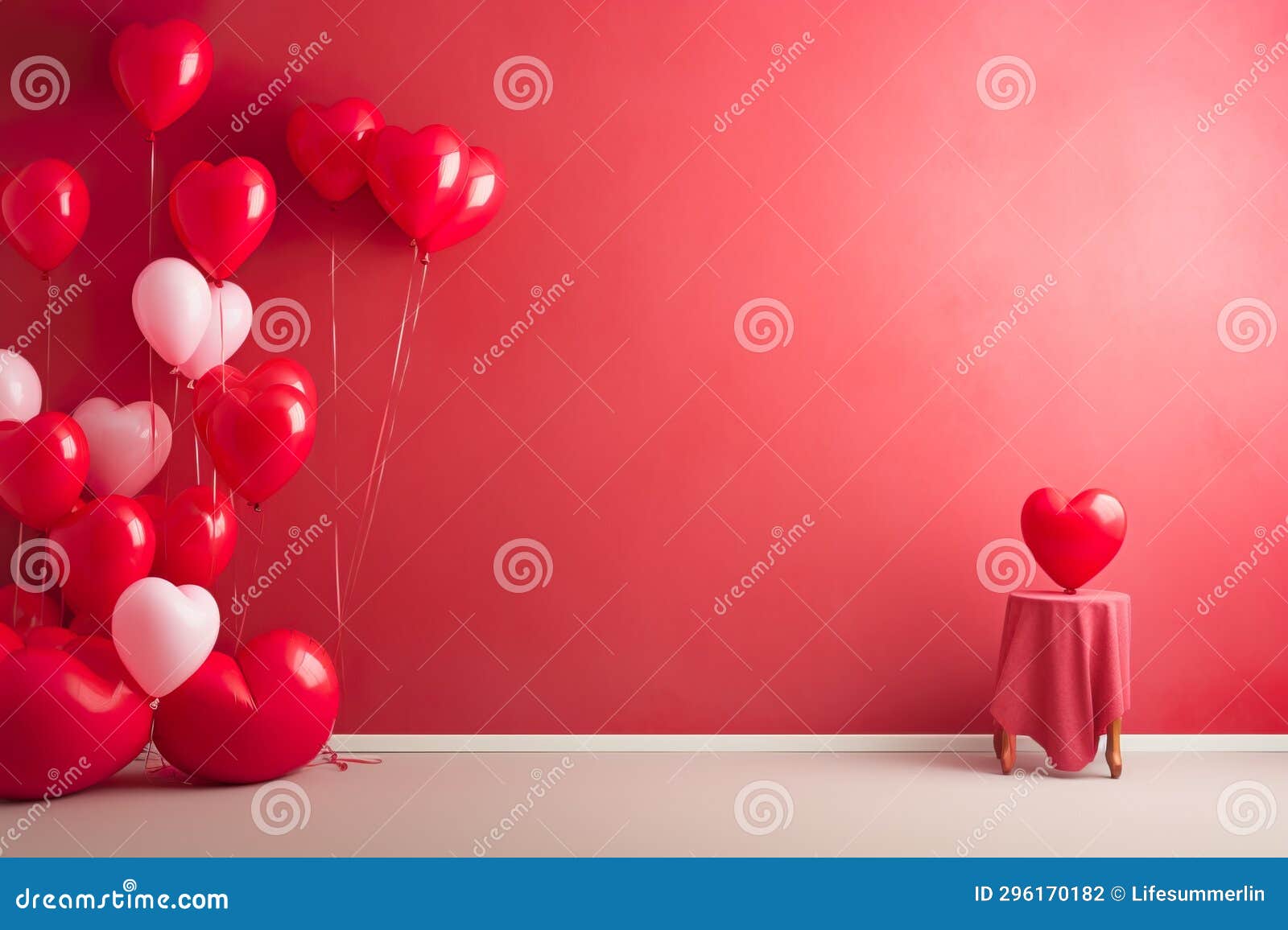 Minimalist Valentine S Day Backdrop: Love Elegance Stock Photo - Image ...