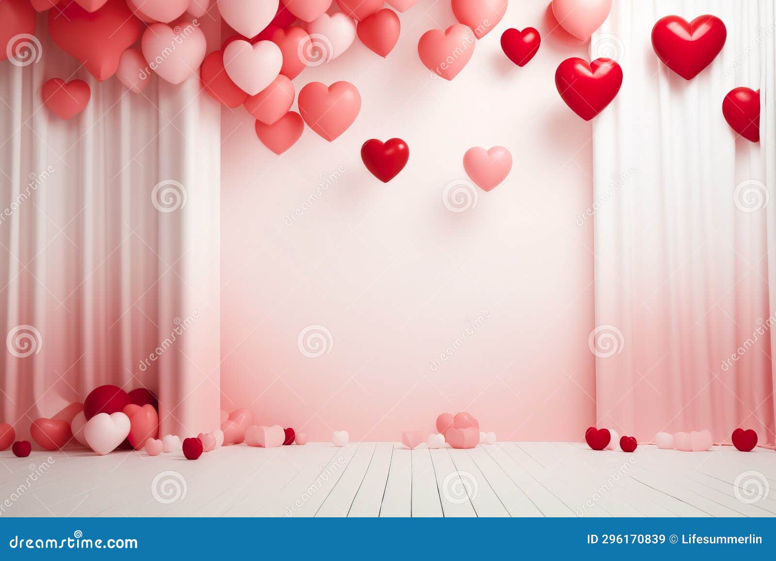 Minimalist Valentine S Day Backdrop: Love Elegance Stock Image - Image ...