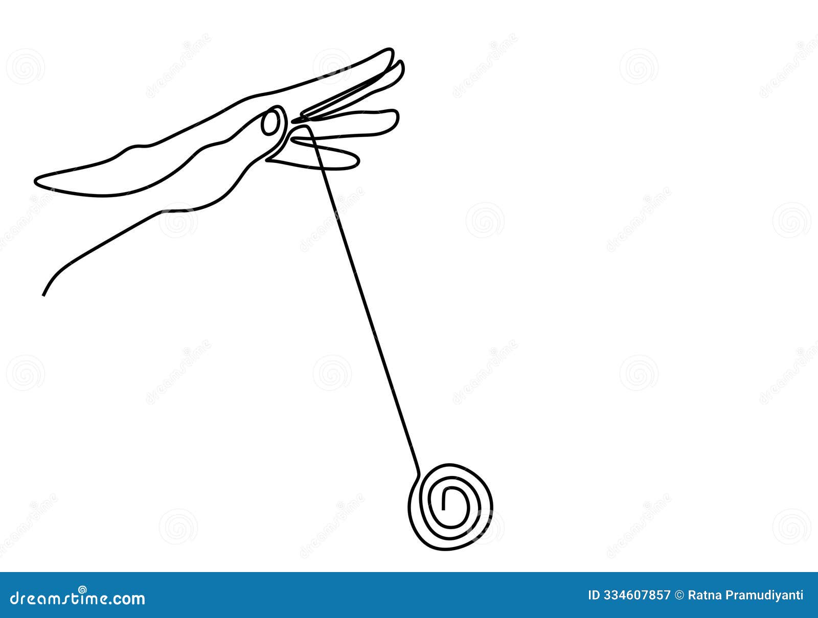 Yoyo Line Art Icon Vector Illustration, Yoyo Clip Art, Yo-yo Kids Toy ...