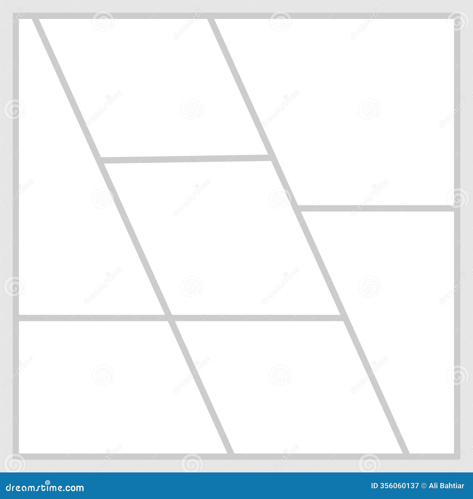 Minimalist Vector Collage with Empty White Photo Frames, Perfect for ...