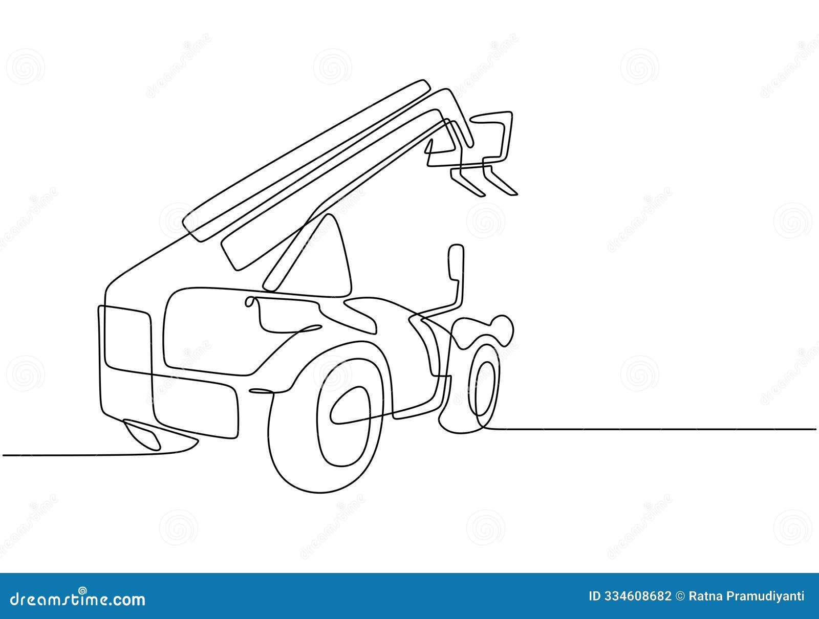 Minimalist Vector Design of Forklift Front End Loader in Continuous ...