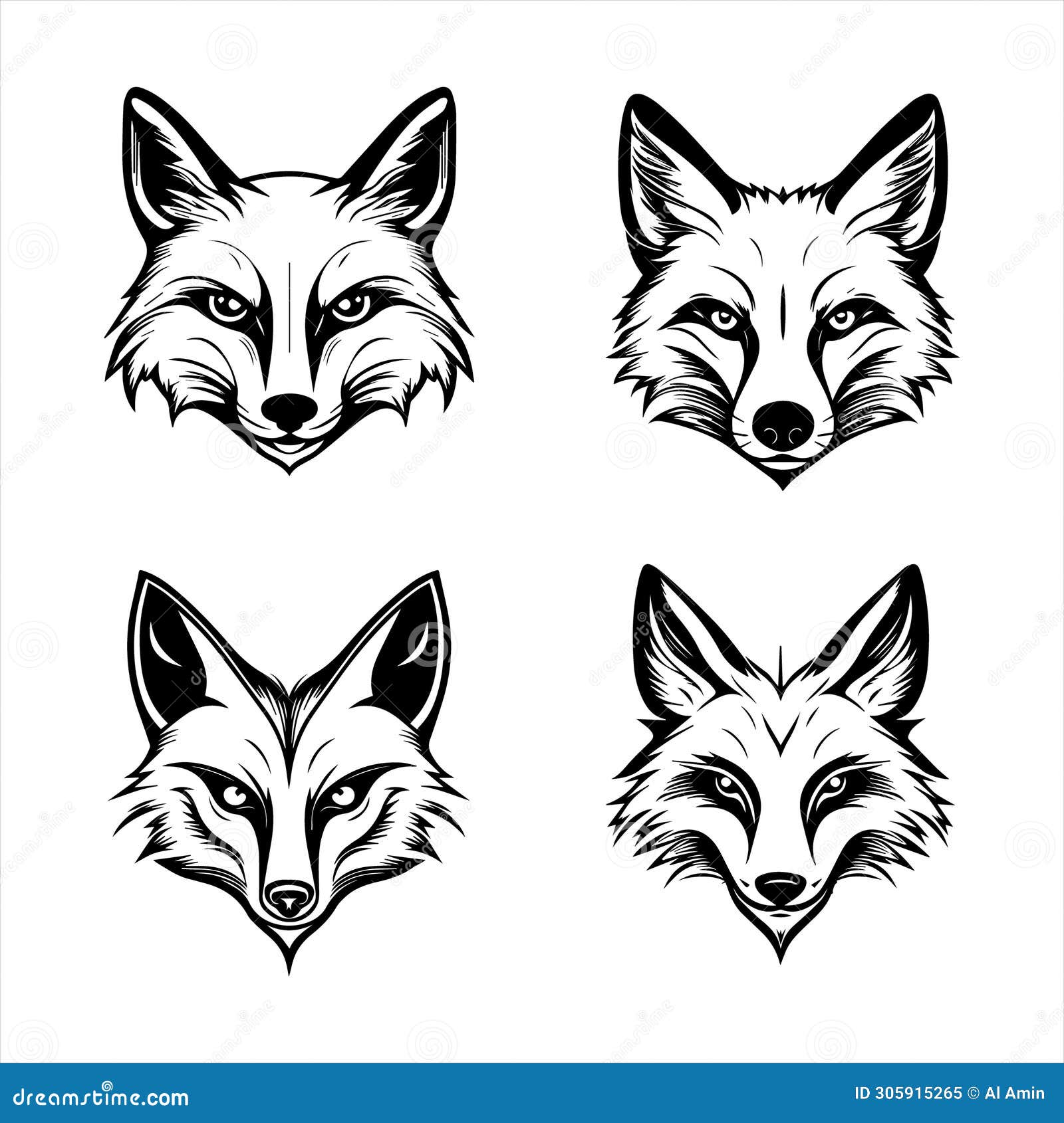 Minimalist Vector Design of a Fox S Icon Stock Vector - Illustration of ...
