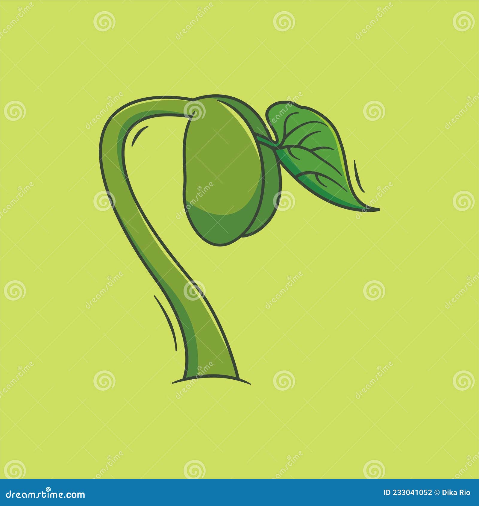 Seed Been Logo Vector Illustration Isolated On White Background ...