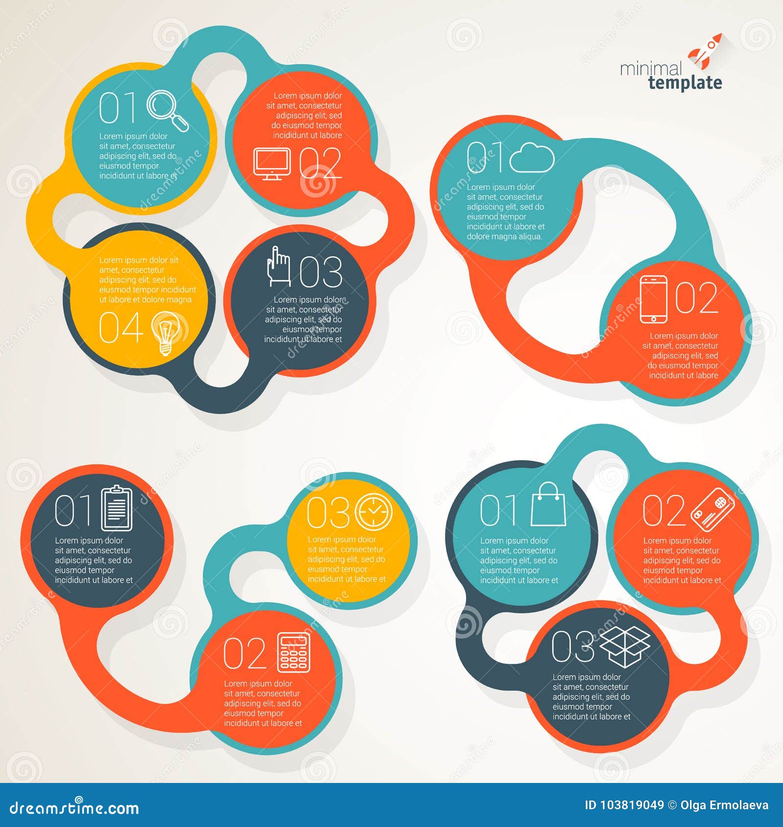 Part Three. Presentation Template Vector Design. Stock Vector ...