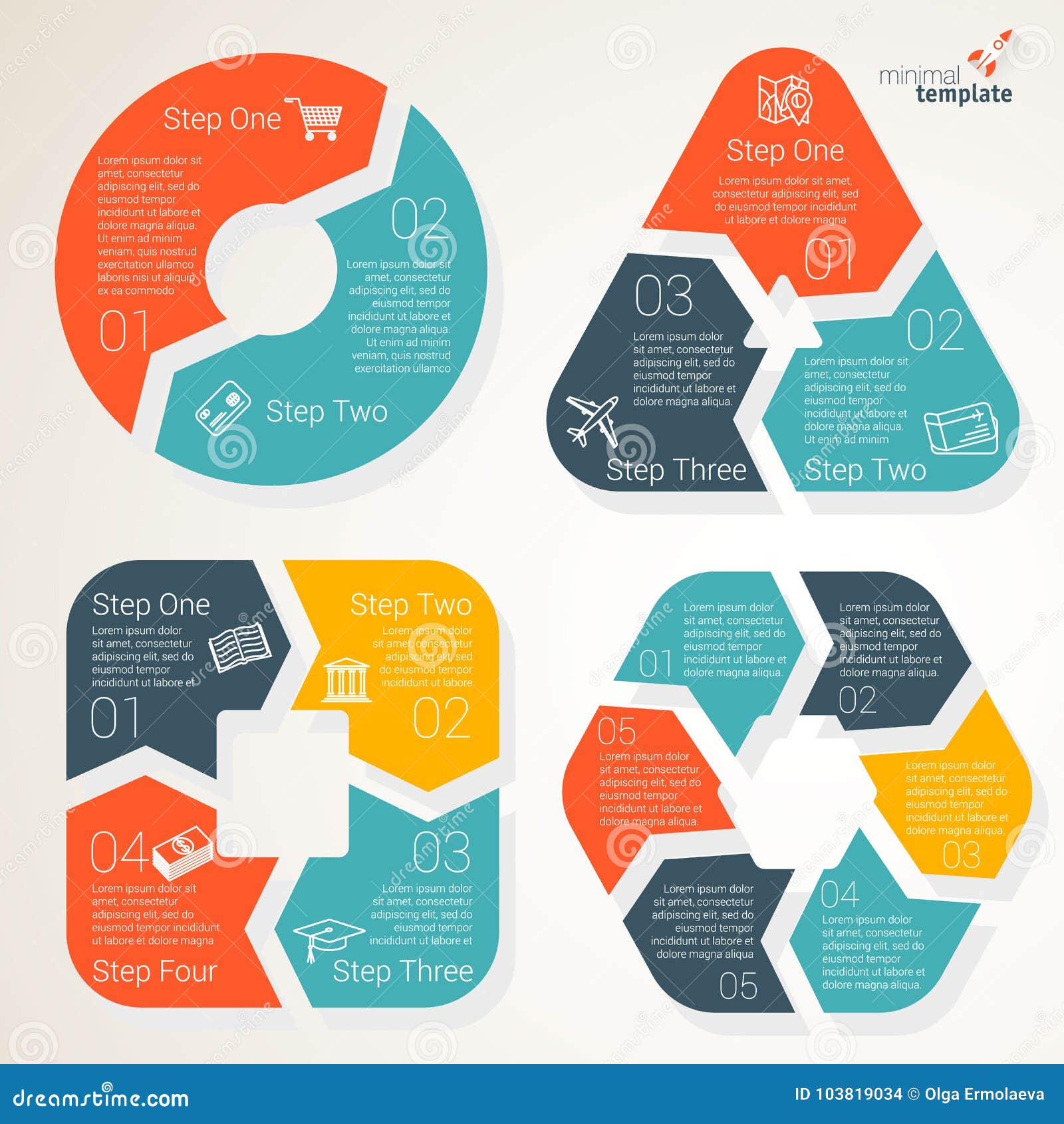 Part Two. Presentation Template Vector Design. Stock Vector ...