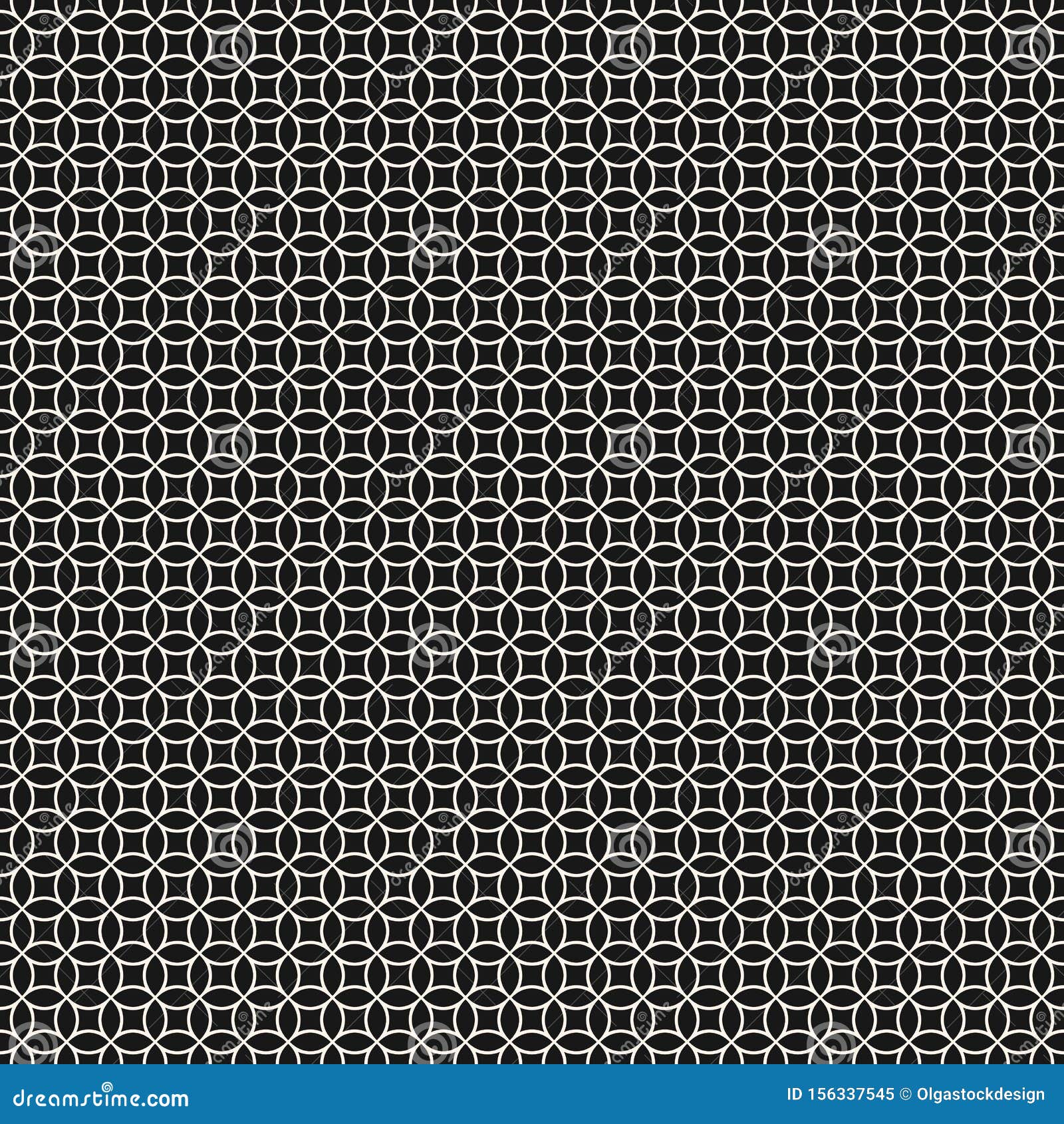 Minimalist Vector Seamless Pattern with Circular Mesh, Grid, Net, Lattice Stock Vector ...