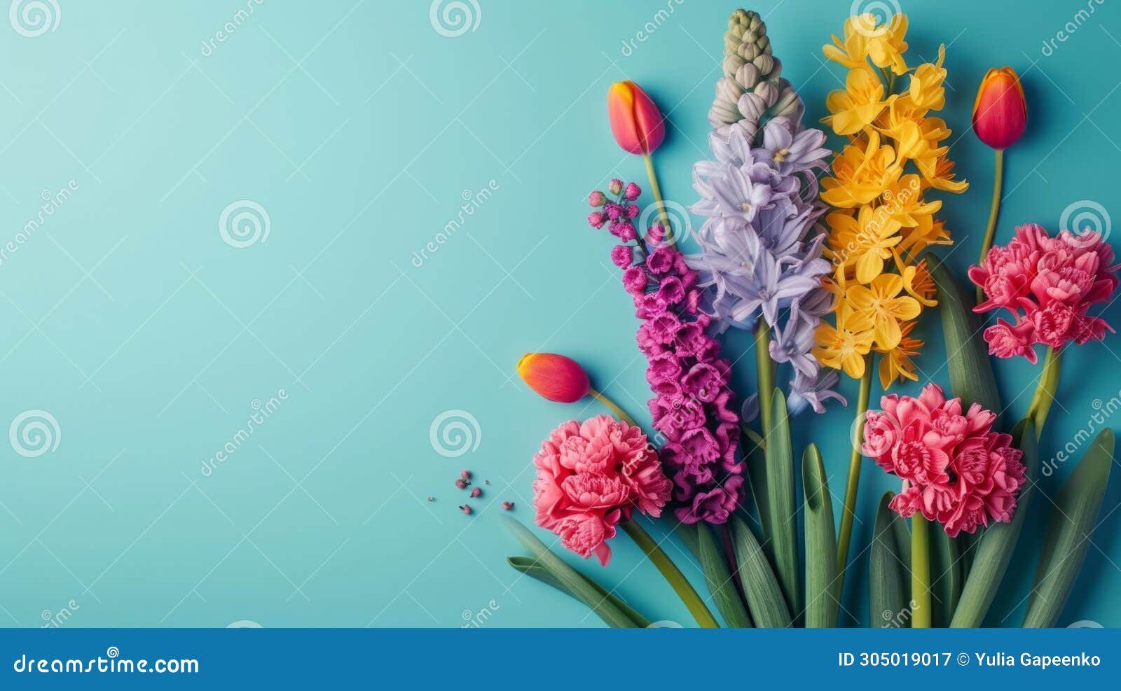 Minimalist Vivid Advertisment Spring Background with Copy Space Stock ...