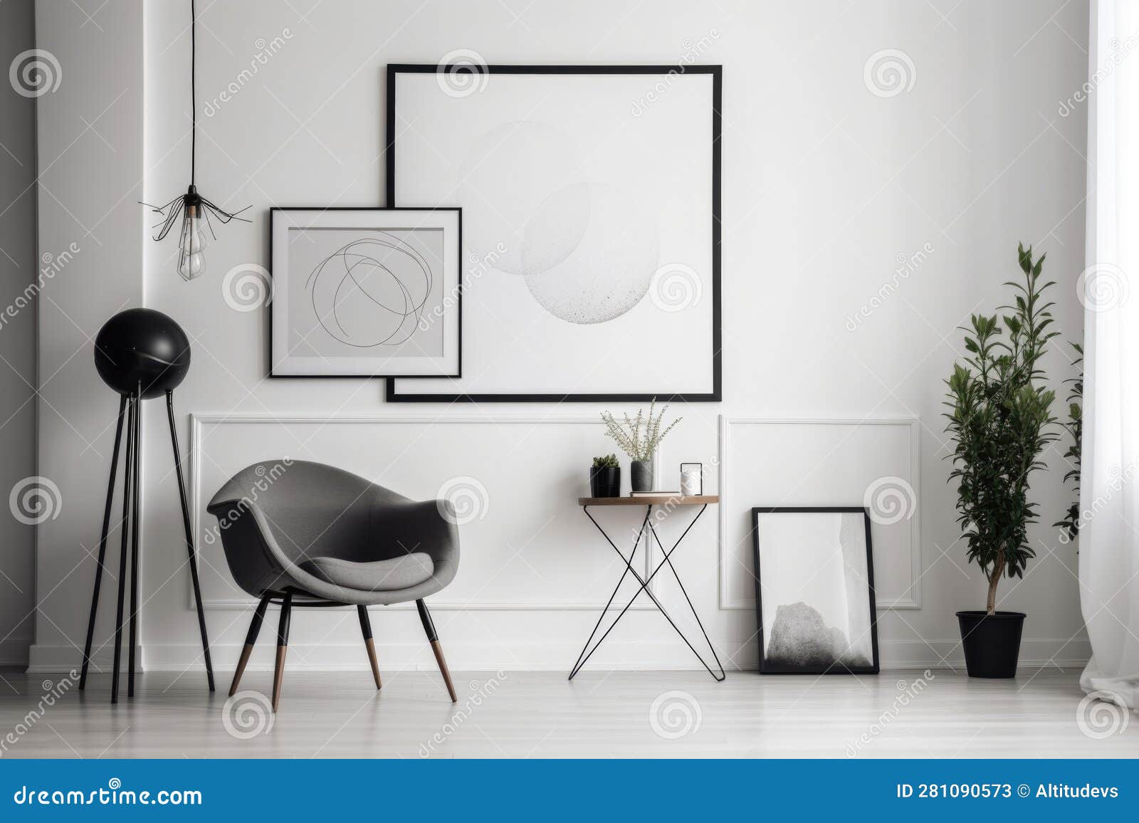 A Minimalist Wall Art and Decorations with Simple, Clean Lines in a ...
