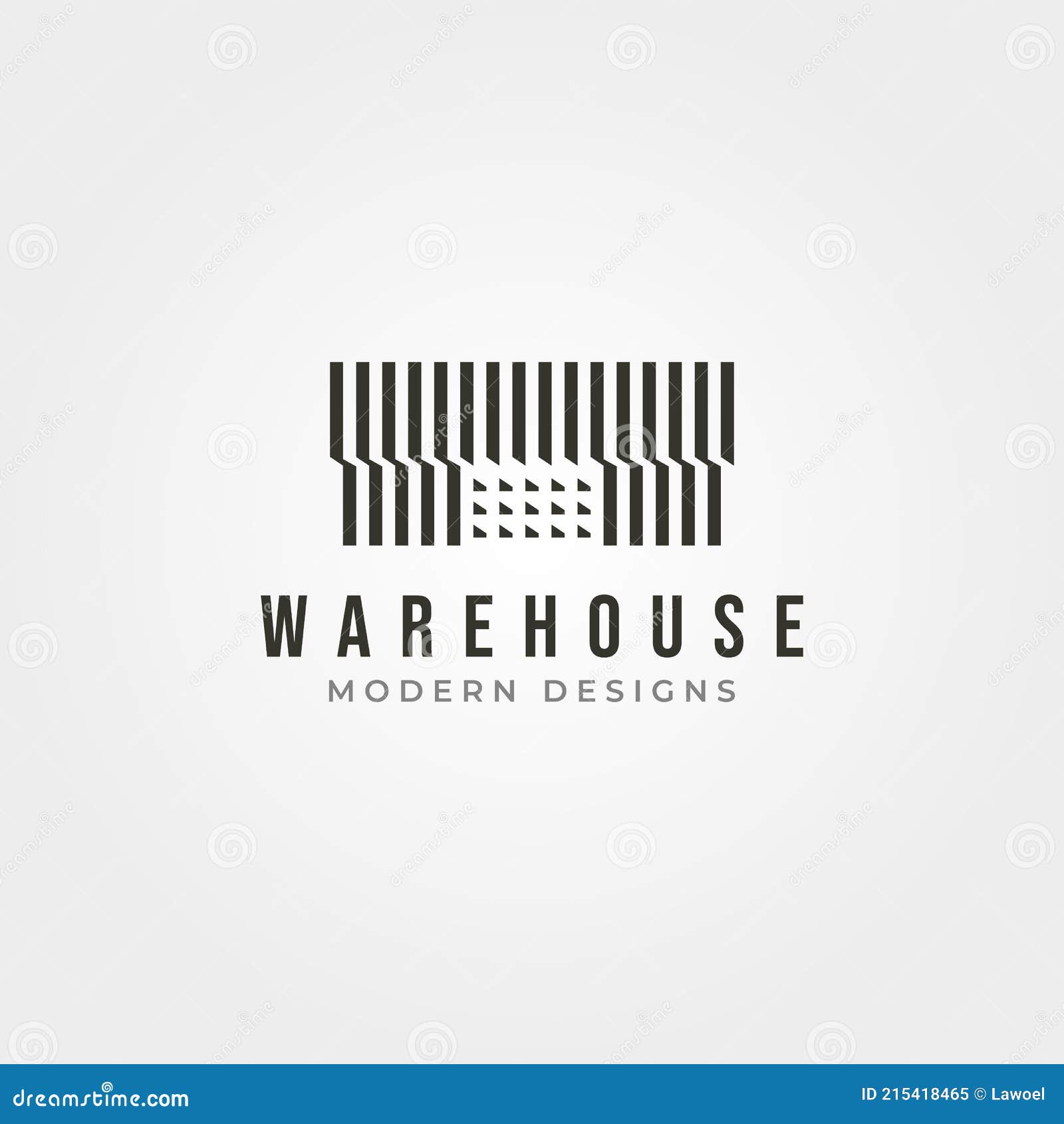 Minimalist Warehouse Building Logo Vector Illustration Design, Storage ...