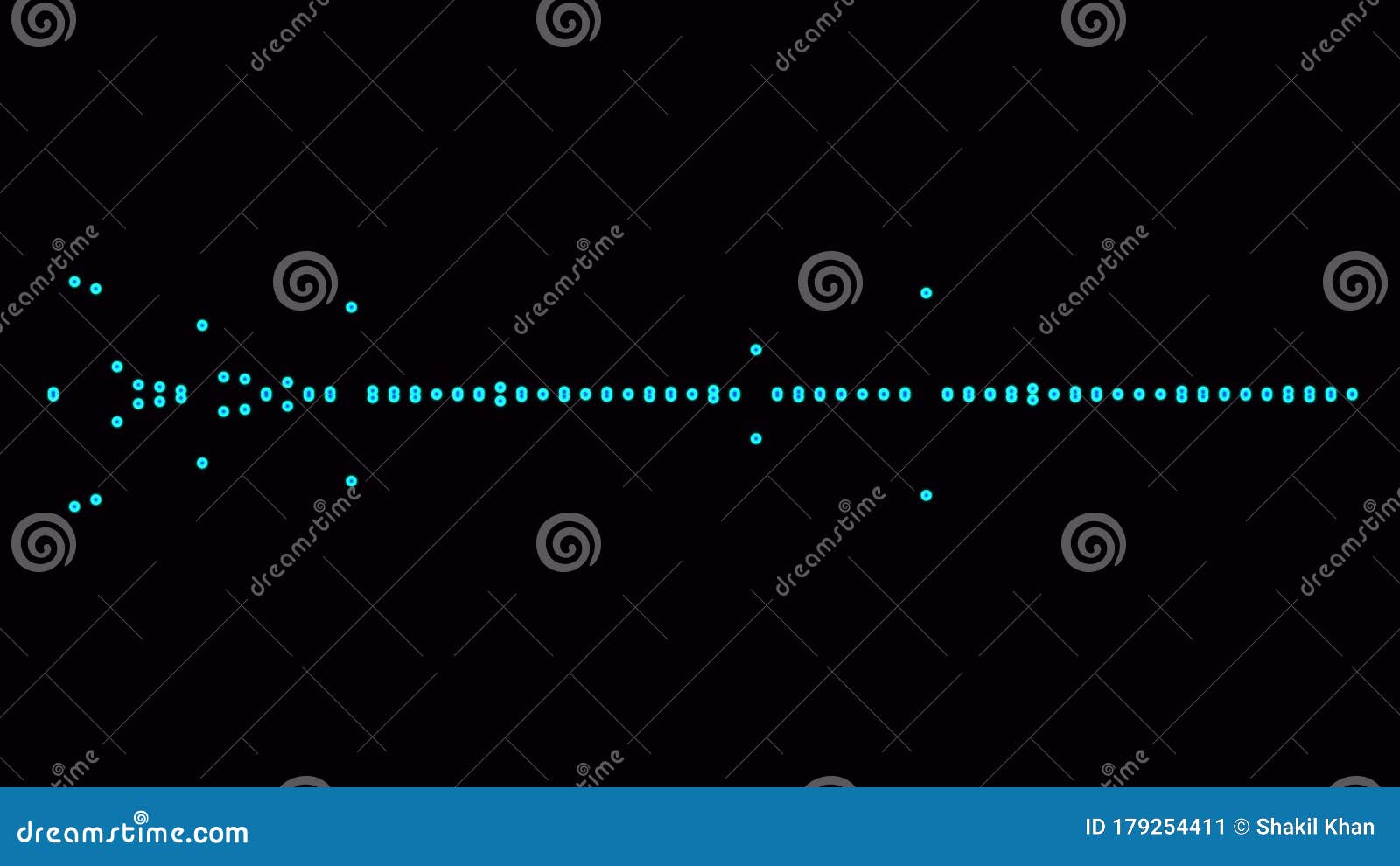 Minimalist Waveform Audio. Abstract Round Sound Waves Background. 2D ...