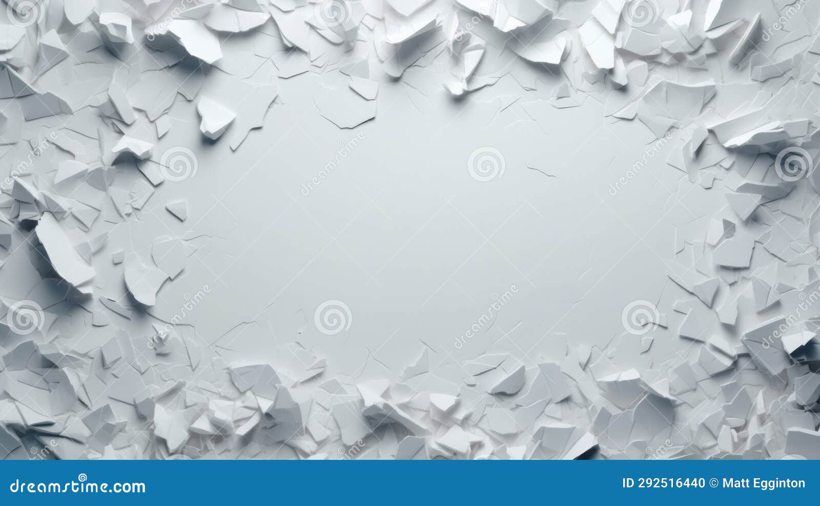 A Minimalist White Background with a Central Void Stock Illustration ...