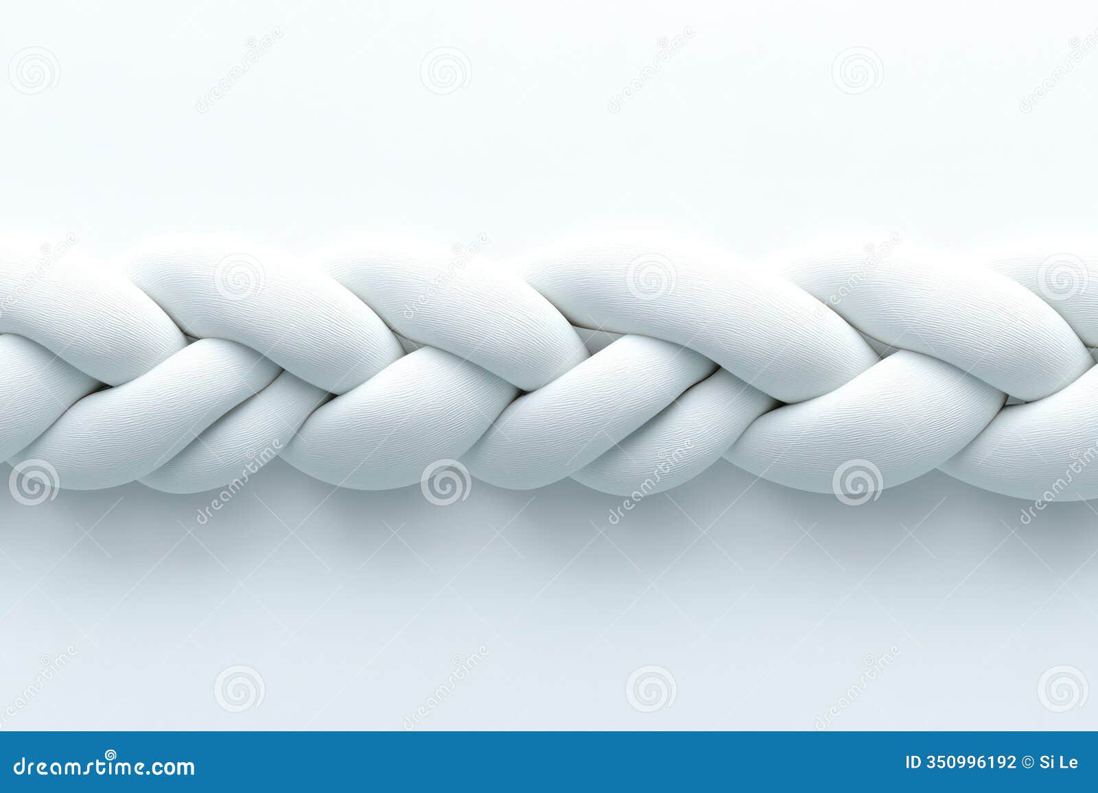 Minimalist White Background with Long String Rope Stock Illustration ...