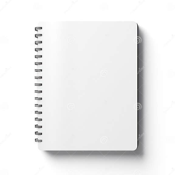 Minimalist White Background with Simple Notebook AI Generated Stock ...