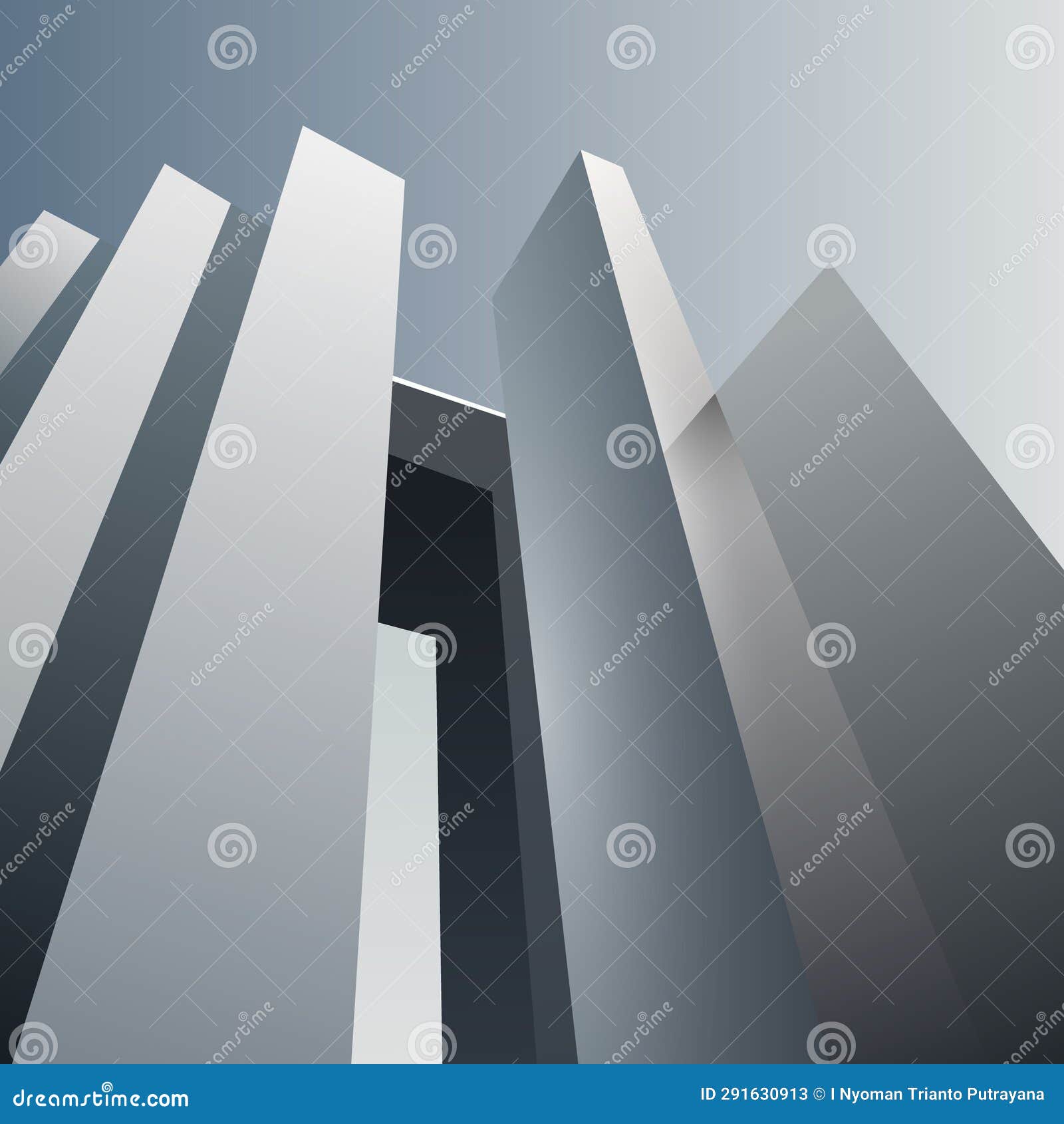 Minimalist White Building Background. Stock Illustration - Illustration ...