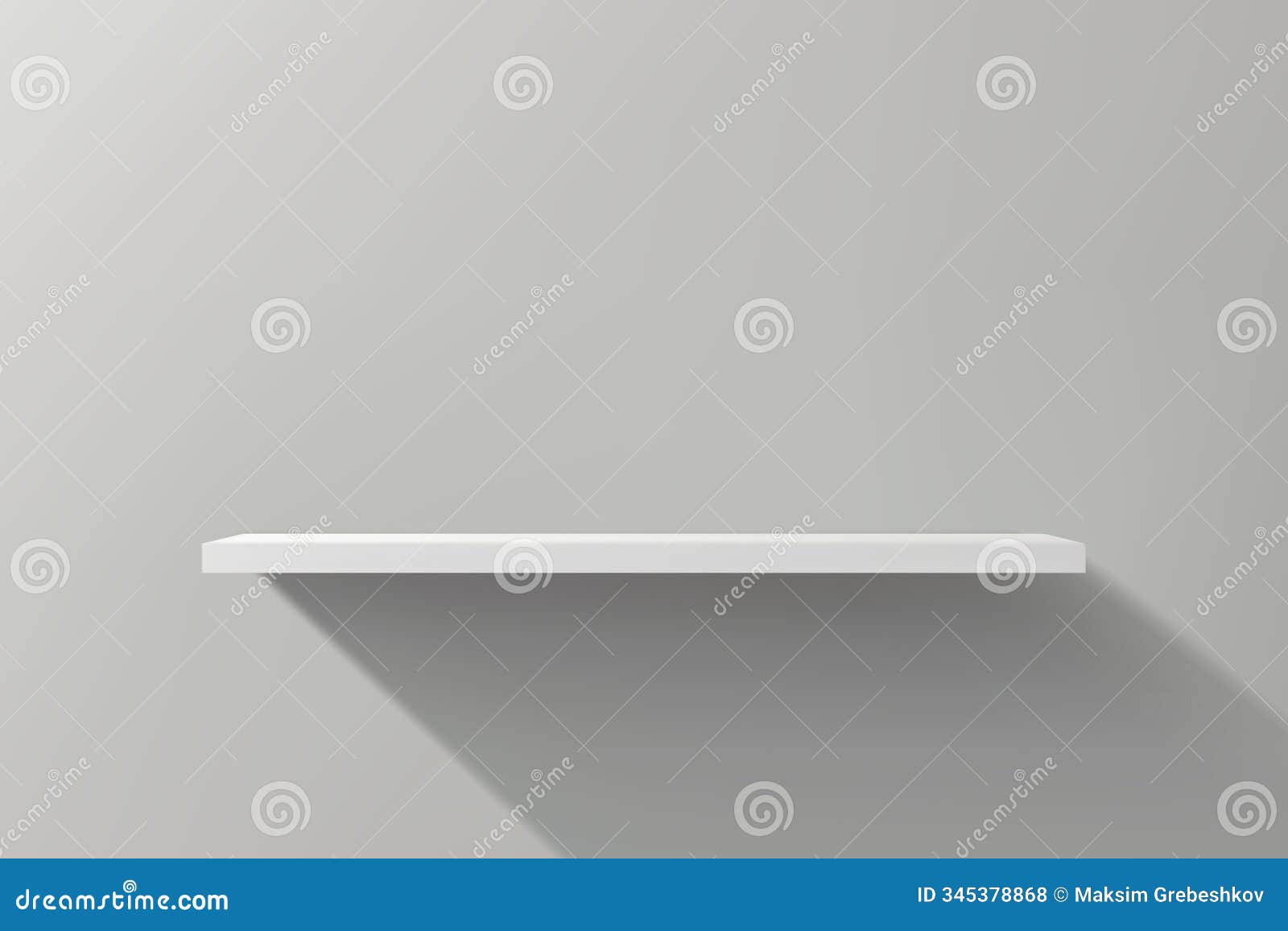 Floating Shelf Isolated On White Background Royalty-Free Stock Photo ...