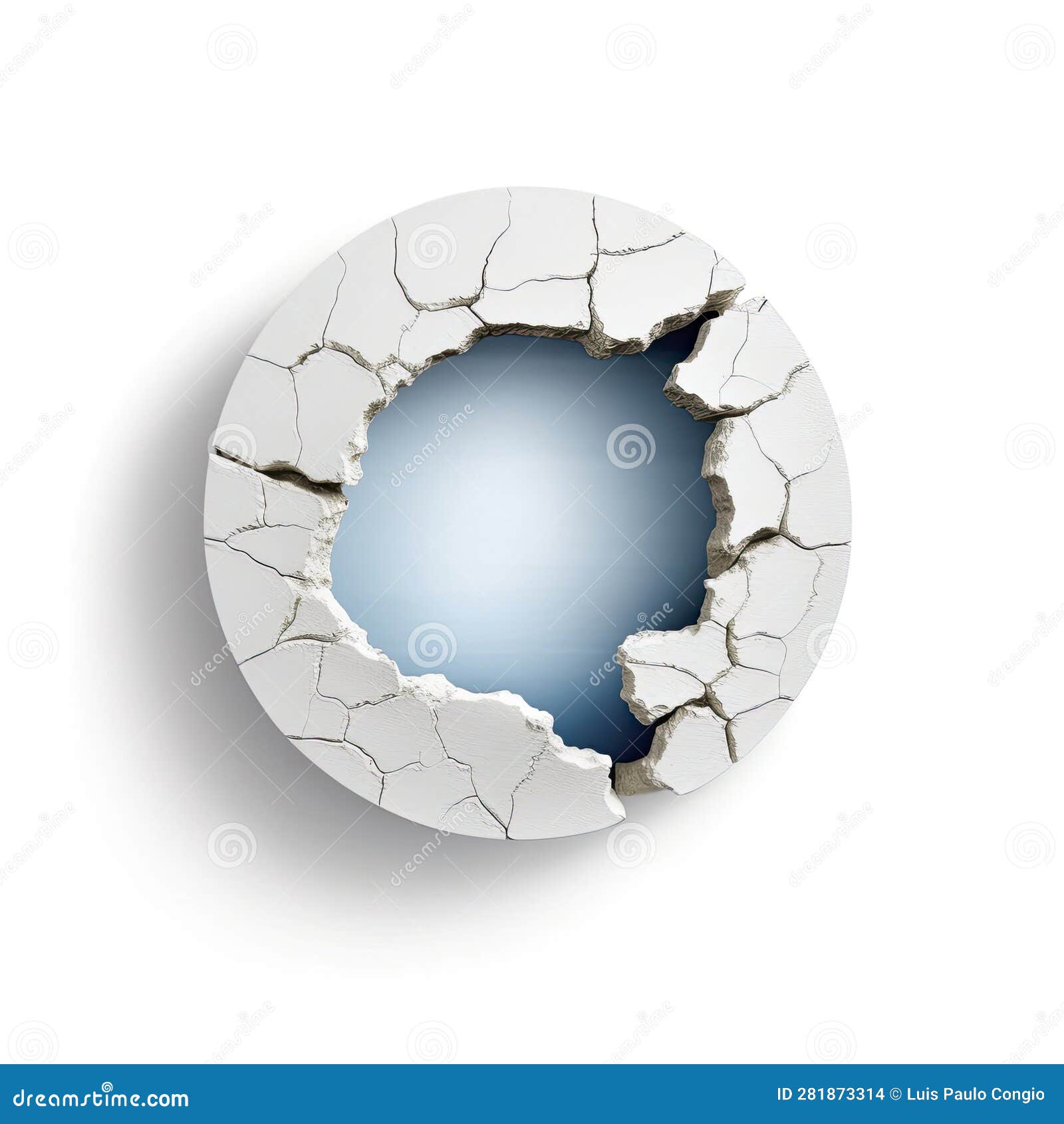 A Minimalist White Plate with a Unique Circular Cutout Design Stock ...