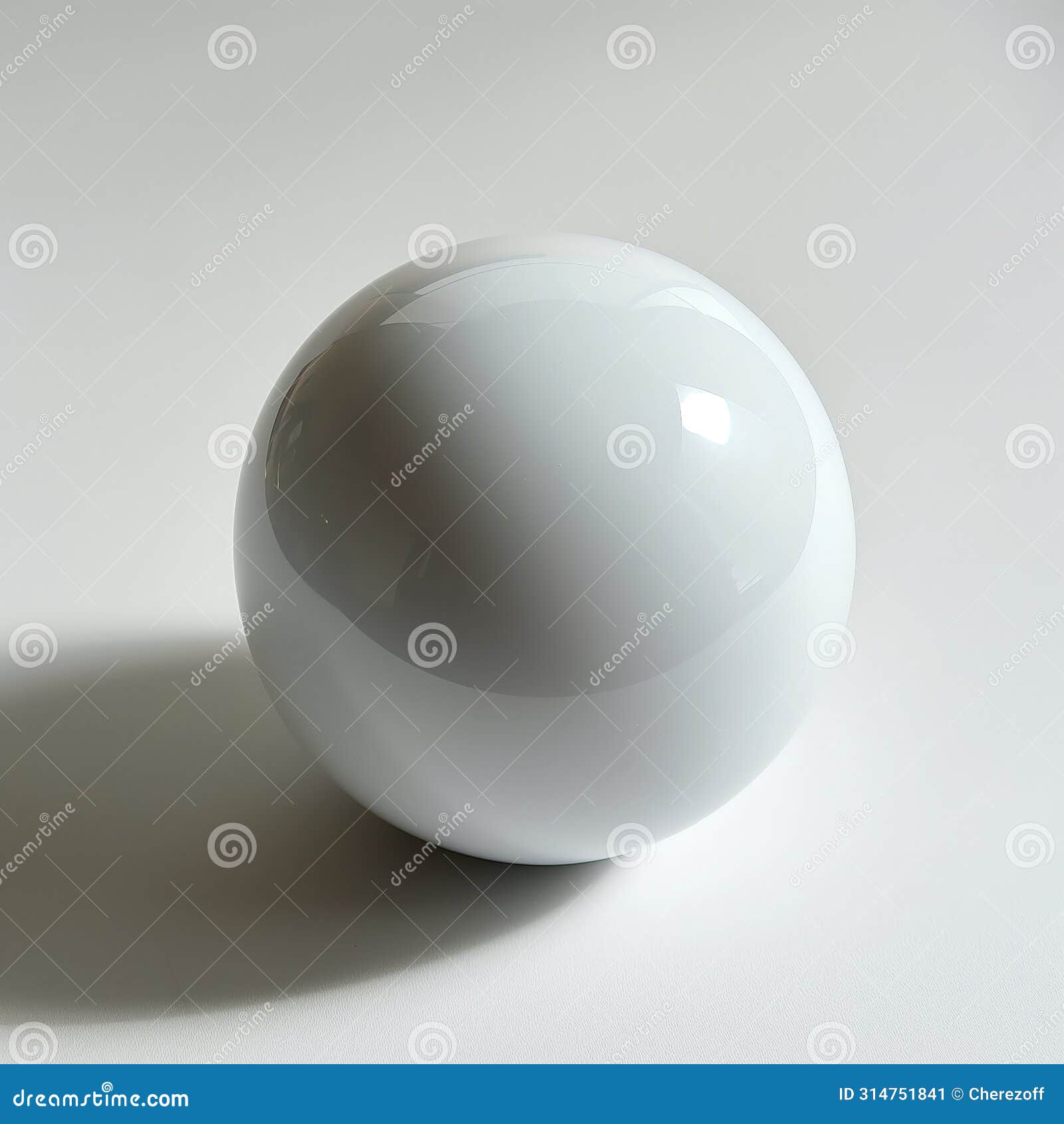 Minimalist White Sphere on a Plain Background Stock Image - Image of ...