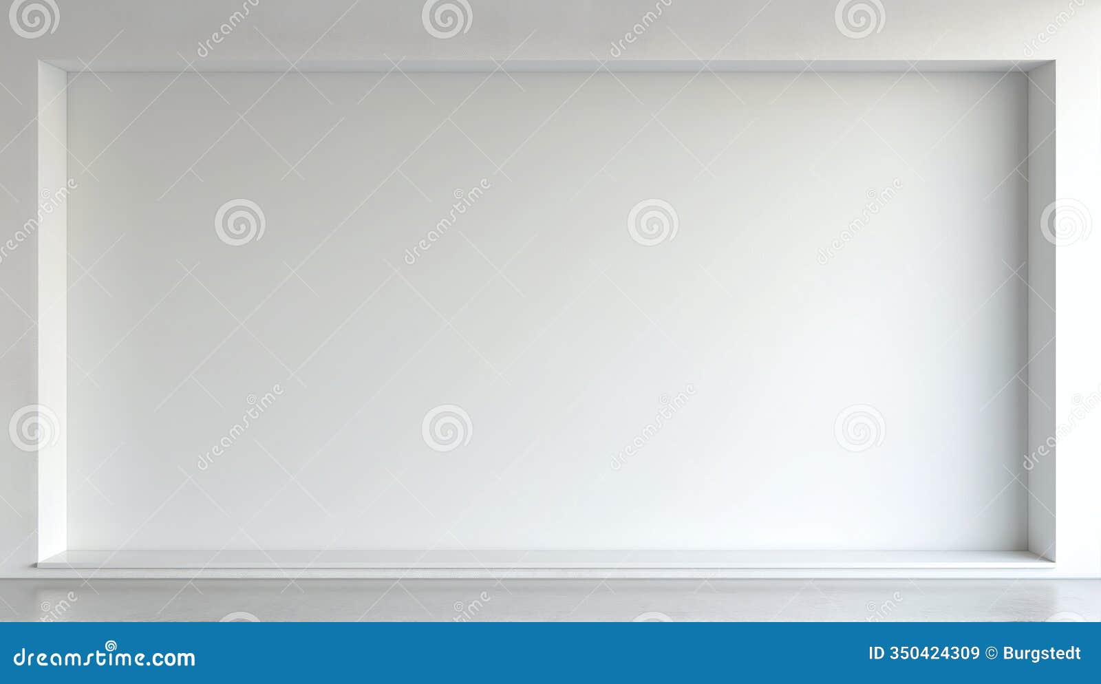 A Minimalist White Storefront with a Clean Facade, Showcasing an Empty ...