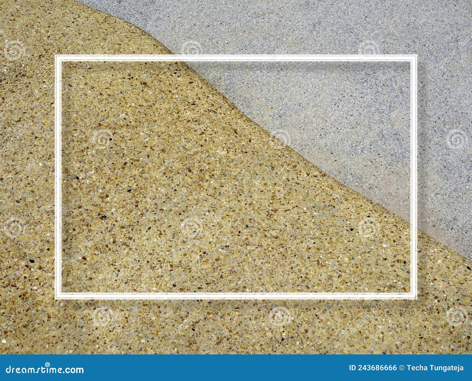 A Minimalist White Thin Line Makes a Decorated Square Frame on Two ...