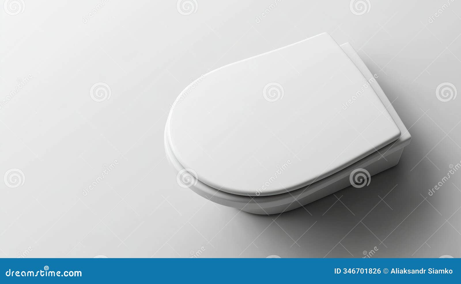 Minimalist White Toilet Design on a Clean Surface Stock Illustration ...