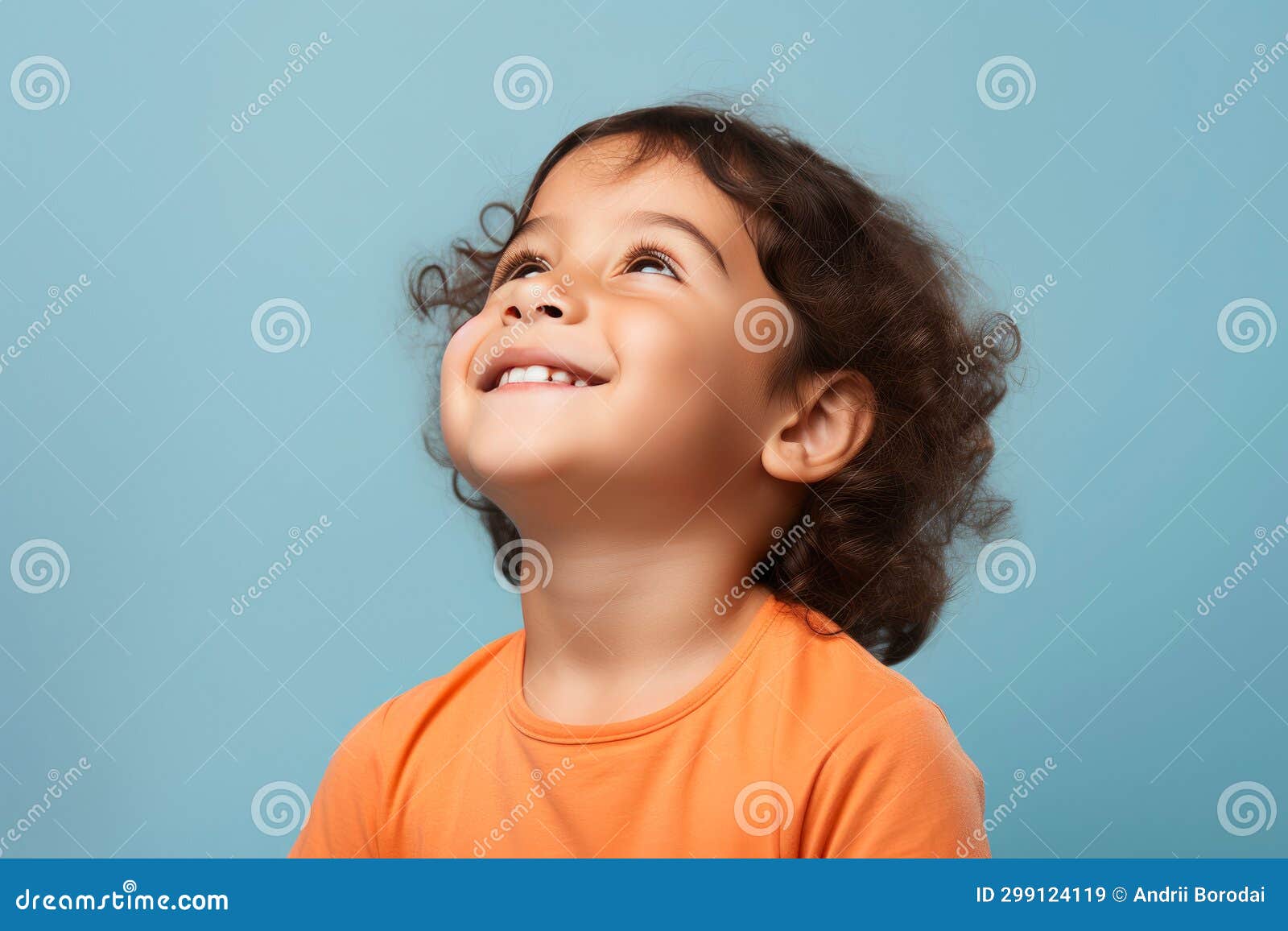 Minimalist Wonder: Smiling Child in Thought. Stock Illustration - Illustration of innocent ...