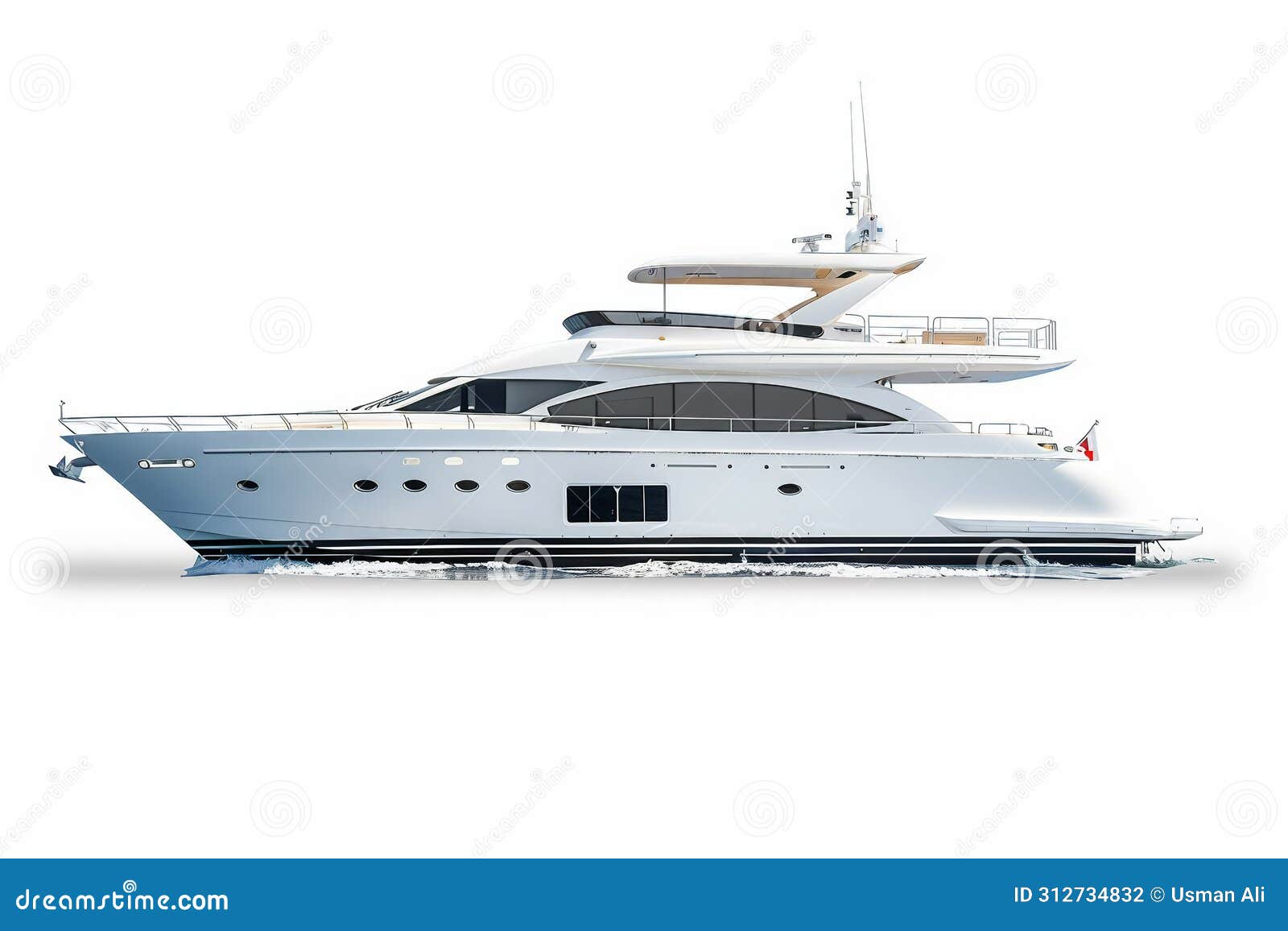 Minimalist Yacht on White Background Stock Photo - Image of sail ...