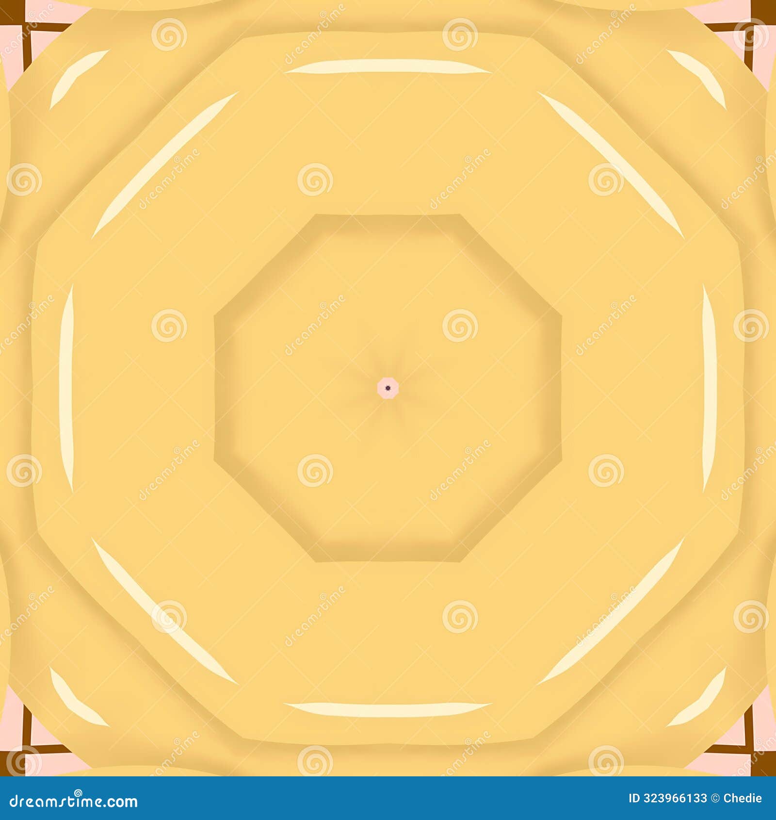 Minimalist Yellow Octagon with Soft Gradient Background. Stock ...