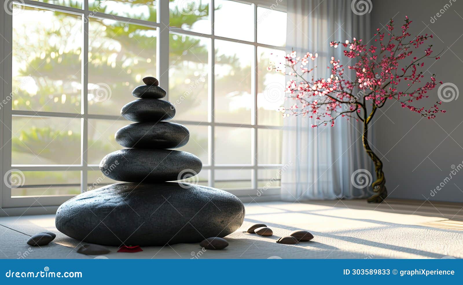 Minimalist Zen Design Background Stock Illustration - Illustration of ...
