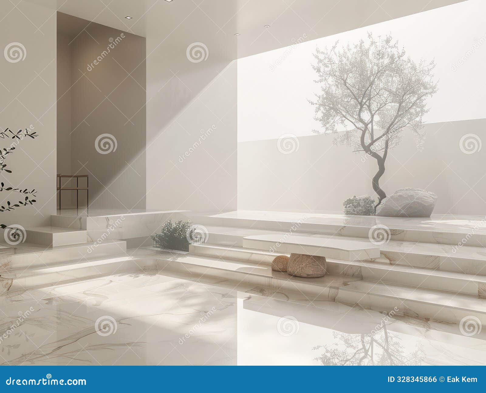 Minimalist Zen Garden Design Tranquil Interior Architecture with Simple ...