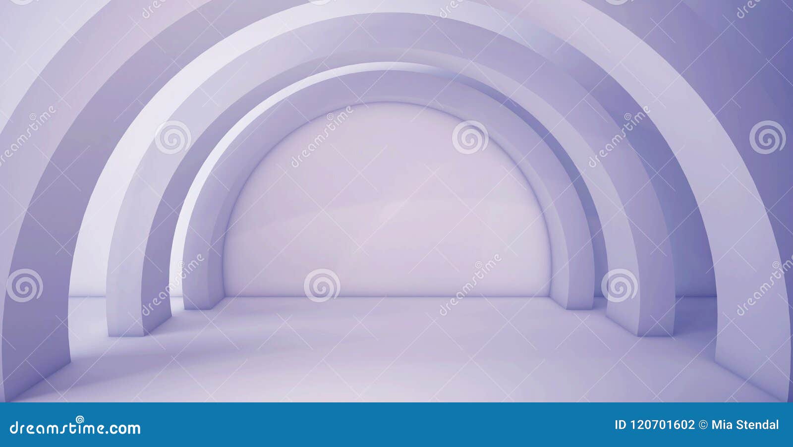 Minimalistic, Abstract Background with an Arch. 3d Render, Minimal ...