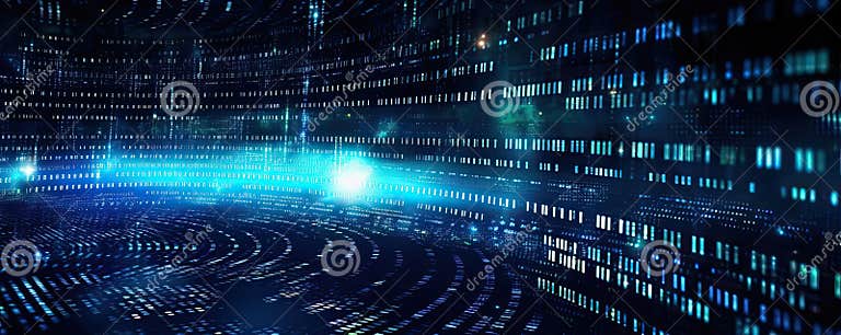 Minimalistic Abstract Background with Binary Code and Circuitry, Symbolizing the Digital Age and ...