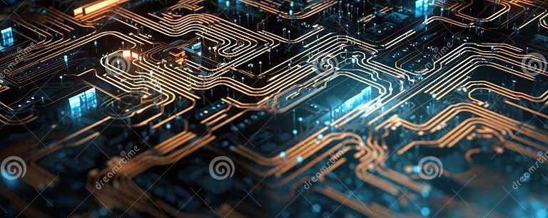 Minimalistic Abstract Background with Circuit Board Patterns and ...